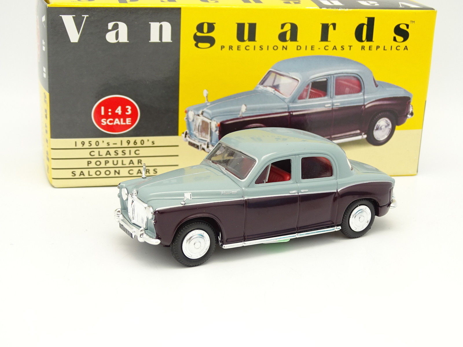 Vanguards 1/43 - Rover P4 Red and Gray | eBay