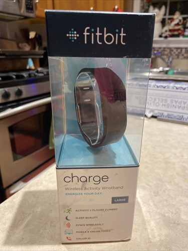 FitBit Charge Model FB-404BKS Black /large NEW w/ Charger & Dongle | eBay