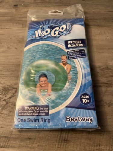 H2O GO Frosted Neon Swim Ring Green Pool Floatation Tube Toy NEW | eBay