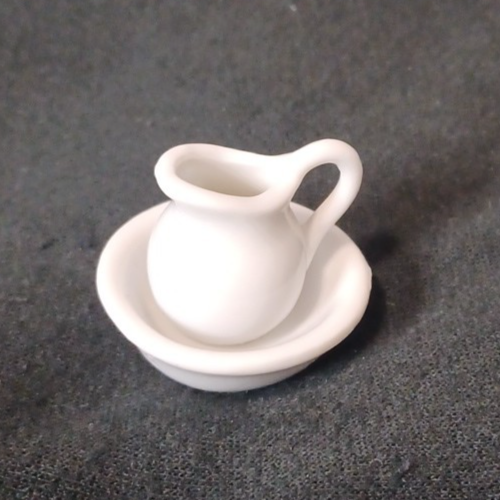 Shackman Pitcher White with Basin Porcelain Vintage Dollhouse ...