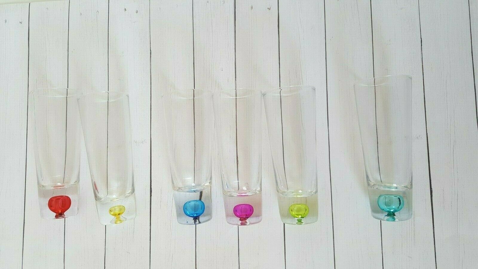 Block Festival Vodka Shot Glasses Crayon Multicolored Set of 6 ...