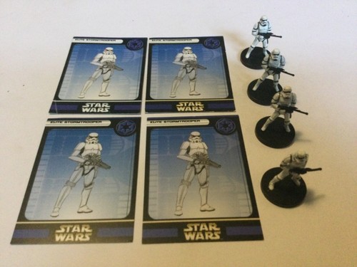 4 x Heavy stormtroopers Star Wars Miniatures + Stat Card | eBay Australia