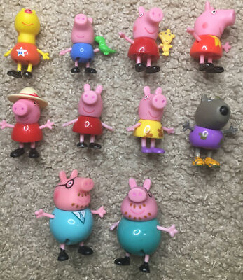 Peppa Pig Figures Lot of 10 Posable Peppa Pig & Friends Lot | eBay
