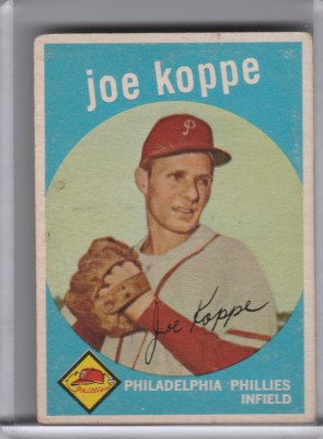1959 TOPPS #517 JOE KOPPE ROOKIE RC PHILADELPHIA PHILLIES 2198 | eBay