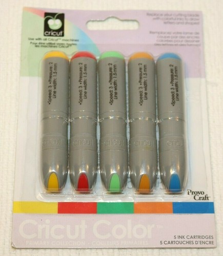 Cricut Color 5 Ink Provo Craft & Novelty Cartridges Primary Collection ...