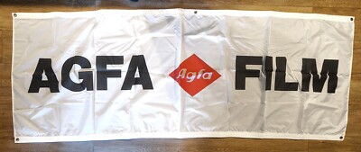 LARGE 93" X 36" NYLON (?) "AGFA FILM" SIGN | eBay