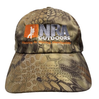 NRA Outdoors Camo Baseball Hat Hunting Fishing Destinations Adjustable ...