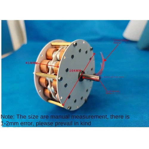 Double-layer Disc Generator 50rpm with Iron Core Multi-pole Strong ...