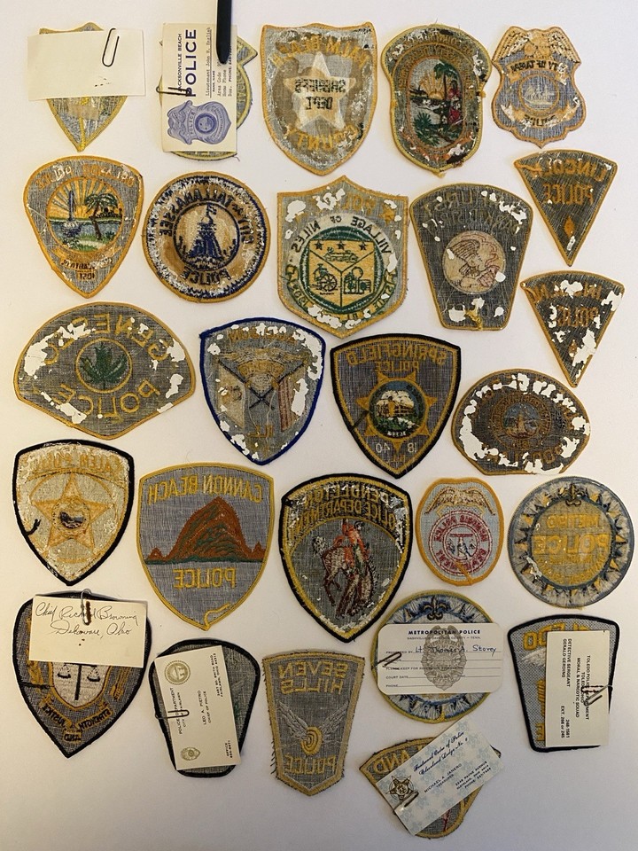Lot #2 of 26 Vintage Miscellaneous Patches Police Patch Collection (FL ...