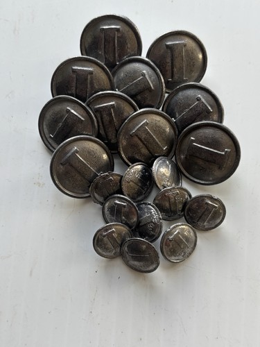 Lot Of 20 Civil War Style Reproduction Confederate Pewter Cast "I" Coat ...