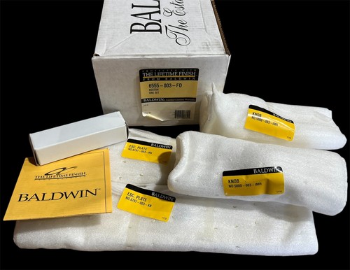 Baldwin 6555-003-FD Boston Complete Entrance Trim Full Dummy Polished Brass NEW 723079083391| eBay