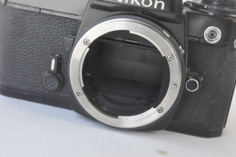 Nikon FE Camera Body ~ Black ~ 35mm Film SLR ~ BAD SHUTTER ~ PARTS ...