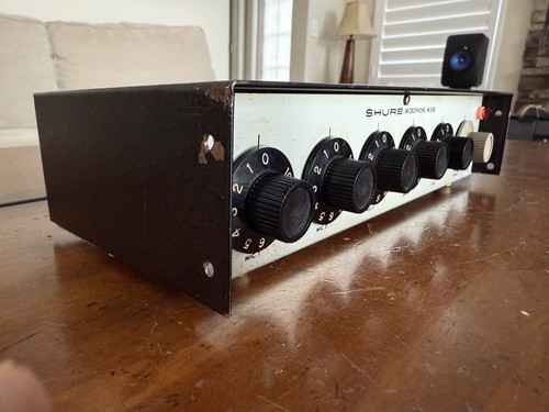 Vintage Shure M68 Microphone 4 Channel Mixer - Tested And Works - Made ...