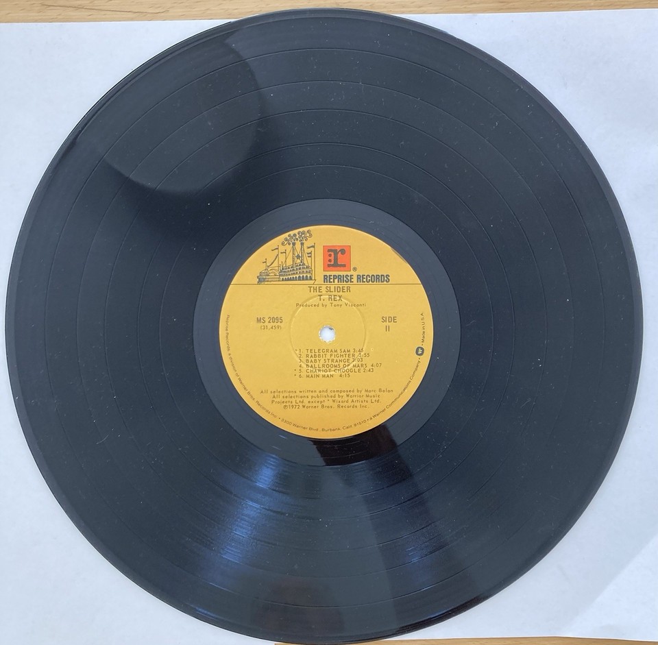 Marc Bolan T.Rex The Slider US original 1972 gatefold registered to ...
