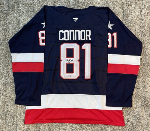 Kyle Connor Signed Team USA Four Nations Jersey Beckett COA 4 Nations ...
