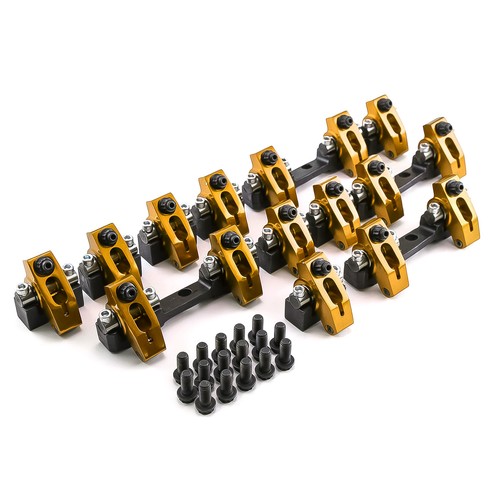 Chevy BBC 454 1.70 Ratio Aluminum Shaft Mount Roller Rocker Set Stock ...