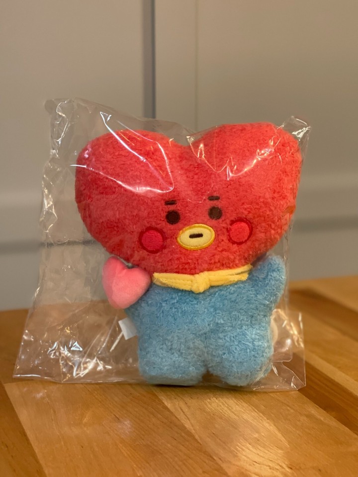 BT21 Official Merchandise TATA HEART TATTON STANDING DOLL Stuffed Toy ...