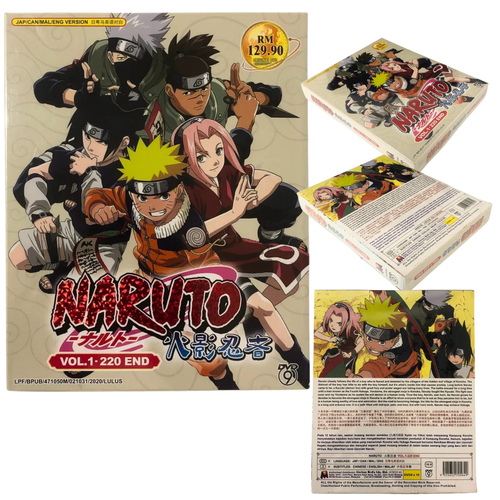 NARUTO Vol. 1 to 220 End DVD Anime - Eng Version (10 DVDs) | eBay