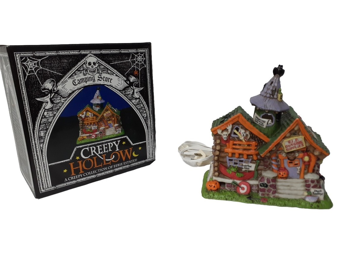 Miniature Halloween Village
