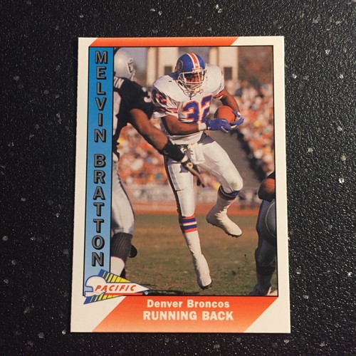 Melvin Bratton 1991 Pacific Football #112 NFL Denver Broncos Running ...
