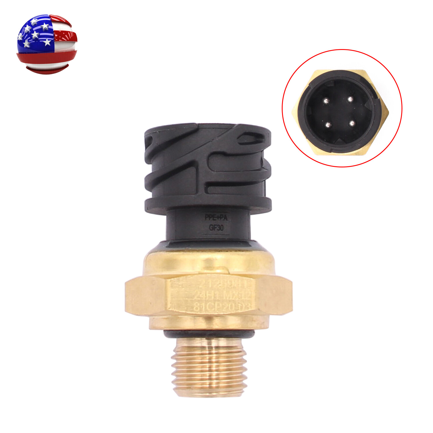 New Charge Pressure Sensor Fits for DAF doffer truck 2126981 1826279PE ...