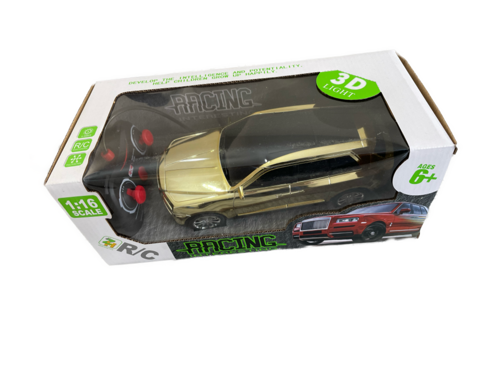 RADIO REMOTE CONTROL RACING CARS 1:16 RACING ROLLS ROYCE 3D Light Car R ...