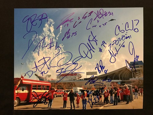 2015 KANSAS CITY CHIEFS Autographed Autograph Signed 11x14 Team Photo ...