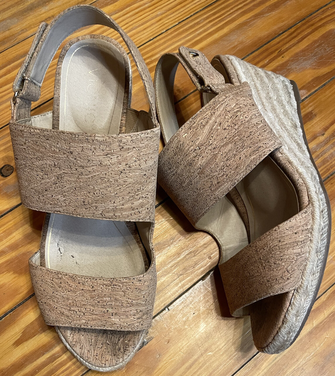 Vionic Brooke Cork Wedge Sandals Size 11 | eBay