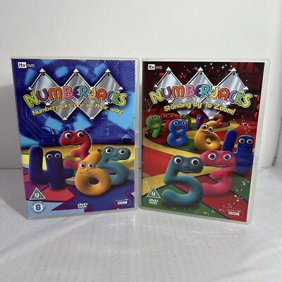 Numberjacks TV Children’s DVDs x2 Bundle Vol 1 & 3 VGC iTV Free ...