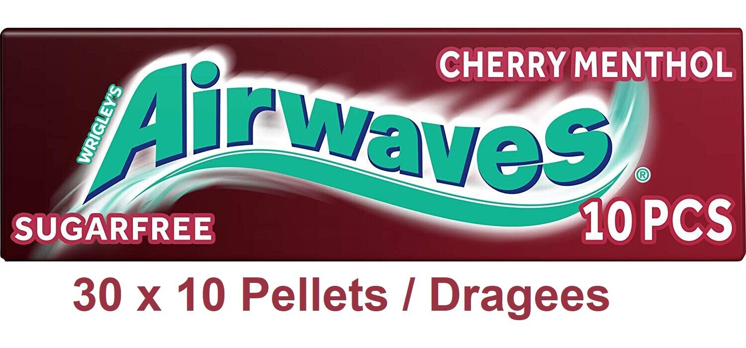 Airwaves Cherry Menthol Chewing Gum -30 Packs x 10 pcs | eBay UK