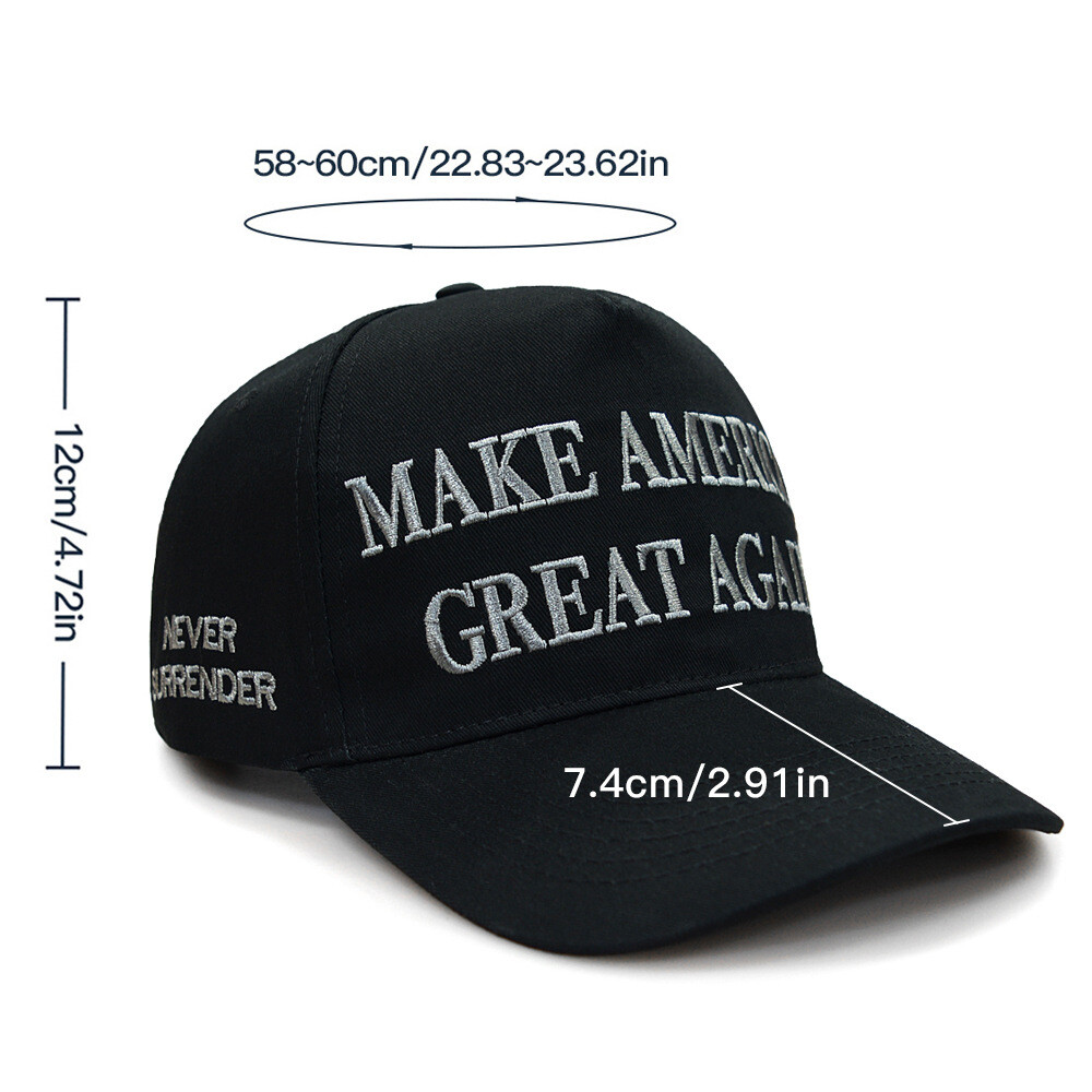 Dark MAGA Donald Trump Cali-Fame Hat Never Surrender Black Limited Elon ...