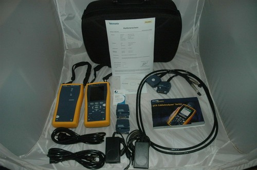Fluke DTX-1800 Netzwerktester Cat 7 900MHZ Cable Analyzer calibration ...