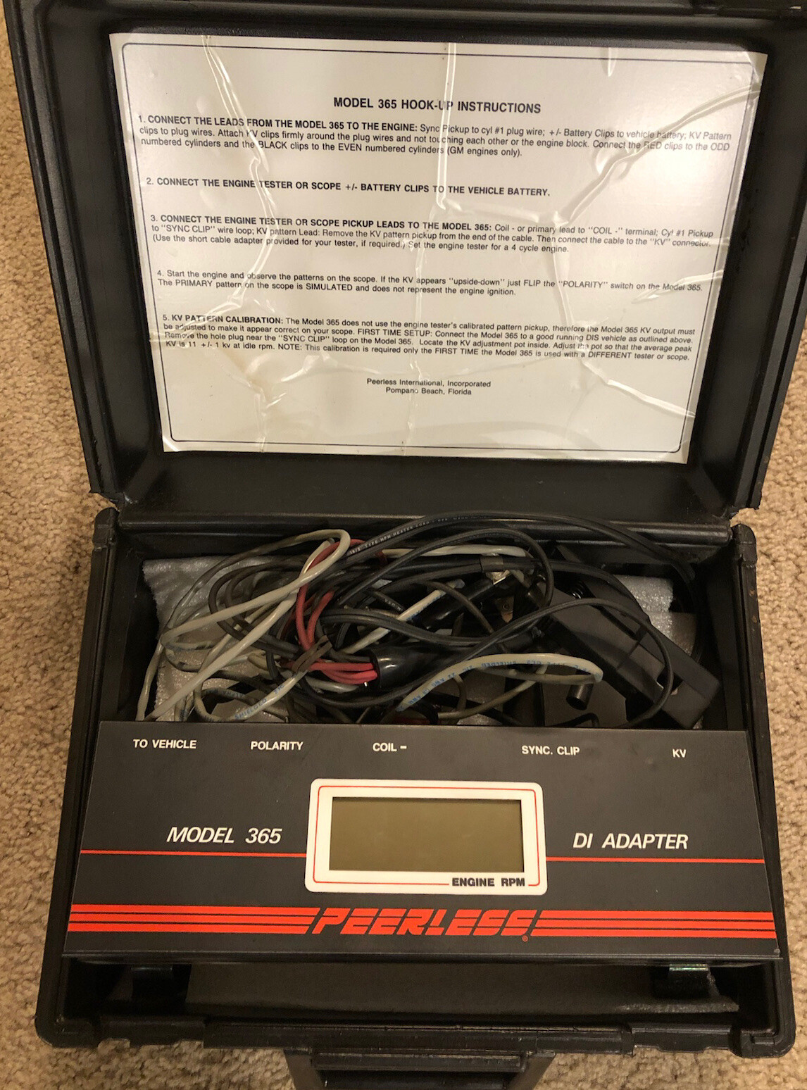 Vintage Peerless Model 365 DI Adapter Professional Series Automotive ...