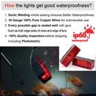 2x LED Low Profile Light Kit Trailer Rectangle Stop Brake Boat Marine ...