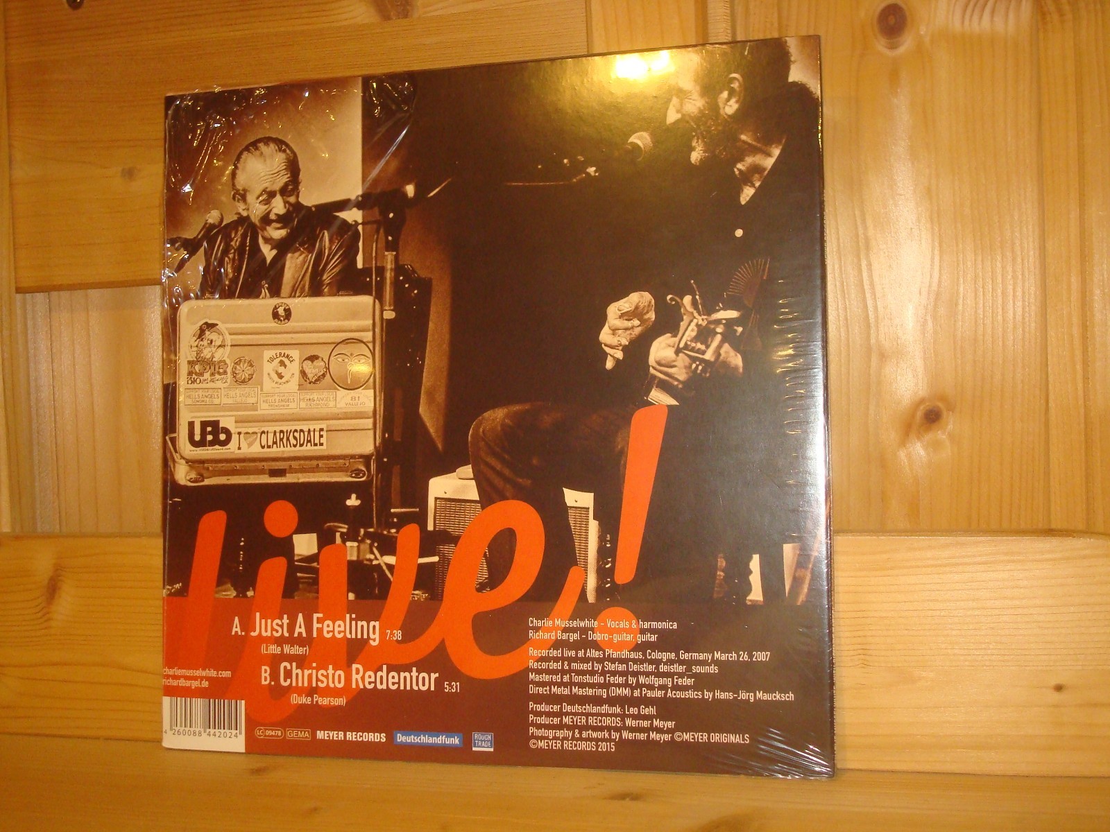 Signed Signiert CHARLIE MUSSELWHITE with RICHARD BARGEL MEYER RECORDS ...