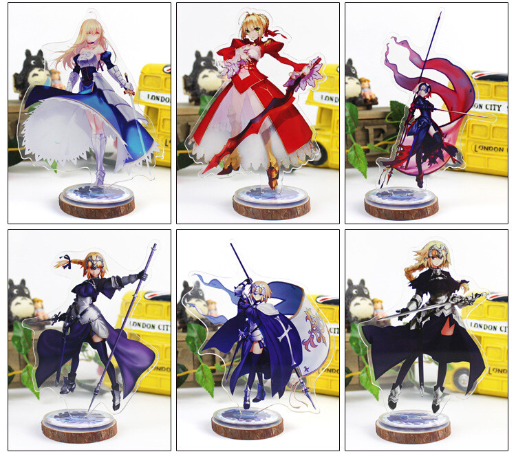 Fate/stay night Acrylic Double sided Anime Stand Figure Decor Gift 15cm ...