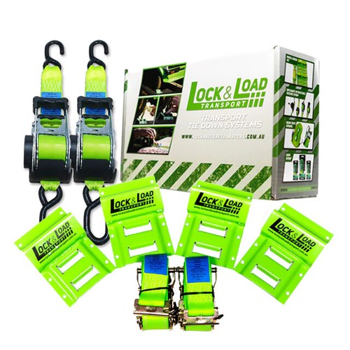 LOCK & LOAD RW55 - 3M + 1.8M STRAPS + 4 WHEEL CHOCKS WITH E-TRACK ...
