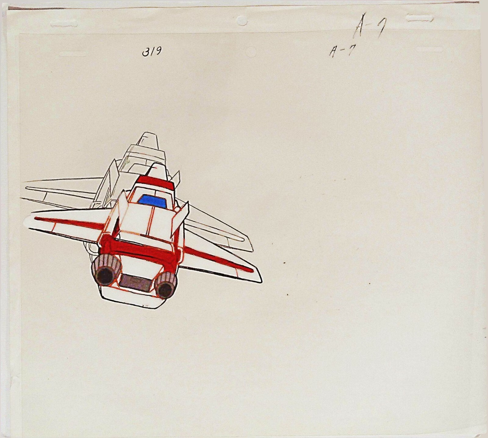 TRANSFORMERS GENERATION 1 AUTOBOTS JETFIRE SKYFIRE ANIME PRODUCTION CEL ...