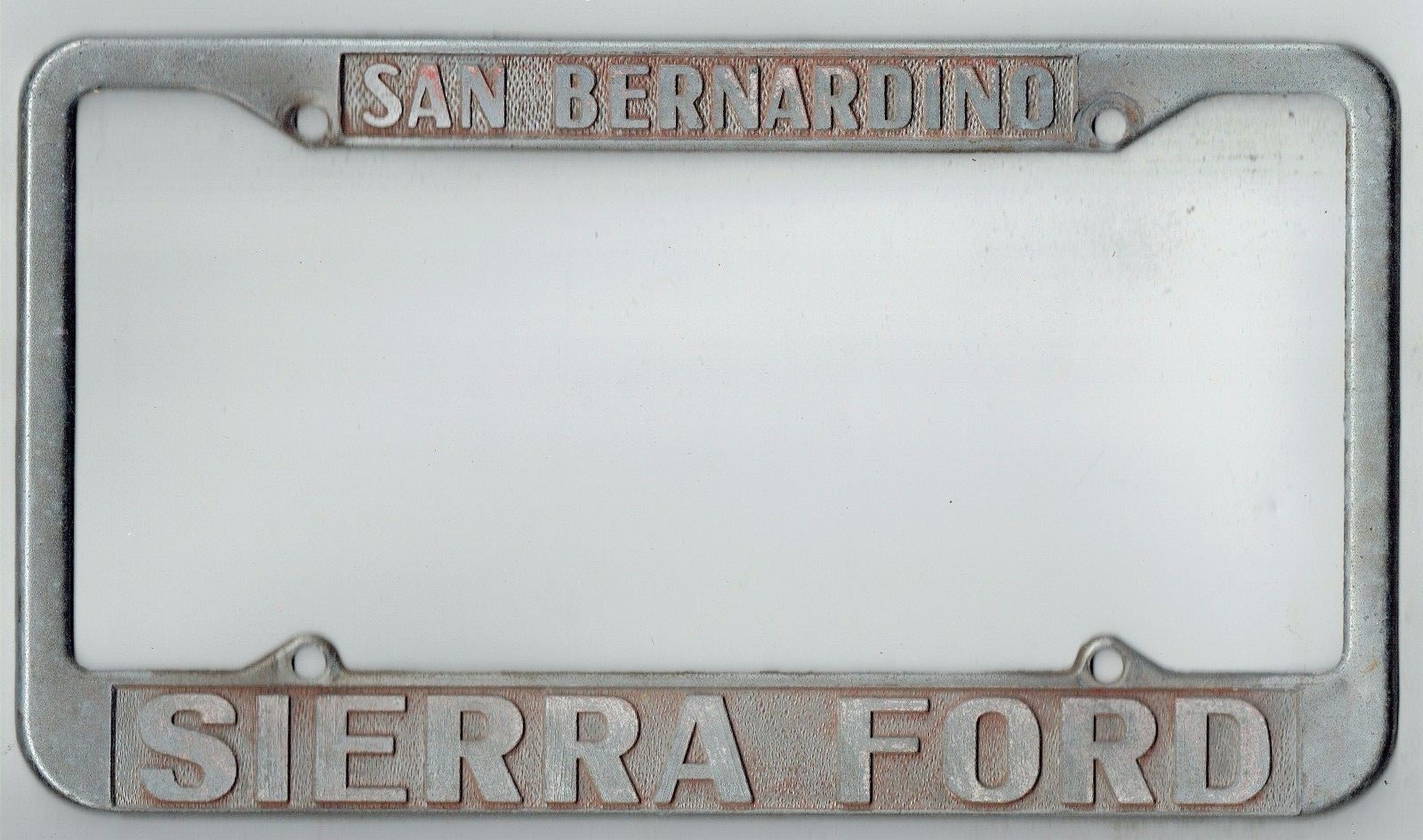 San Bernardino California Sierra Ford Vintage FOMOCO Dealer License ...
