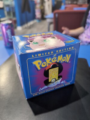 NEW / SEALED - Pokemon Gold Plated Trading Card - Jigglypuff - Limited ...