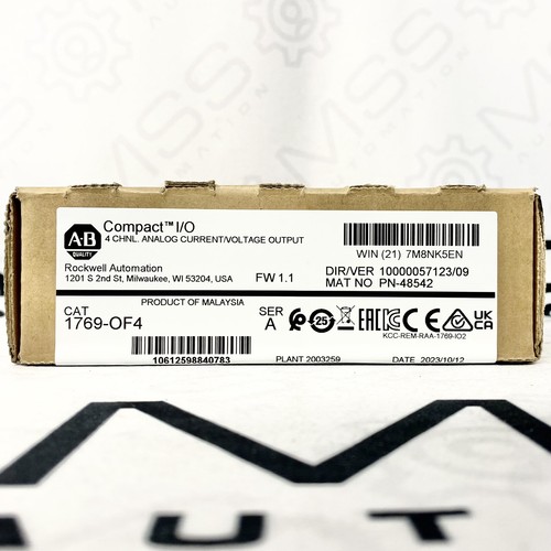 Allen Bradley 1769-OF4 CompactLogix 4ch Analog Current/Volt Output 1769 ...