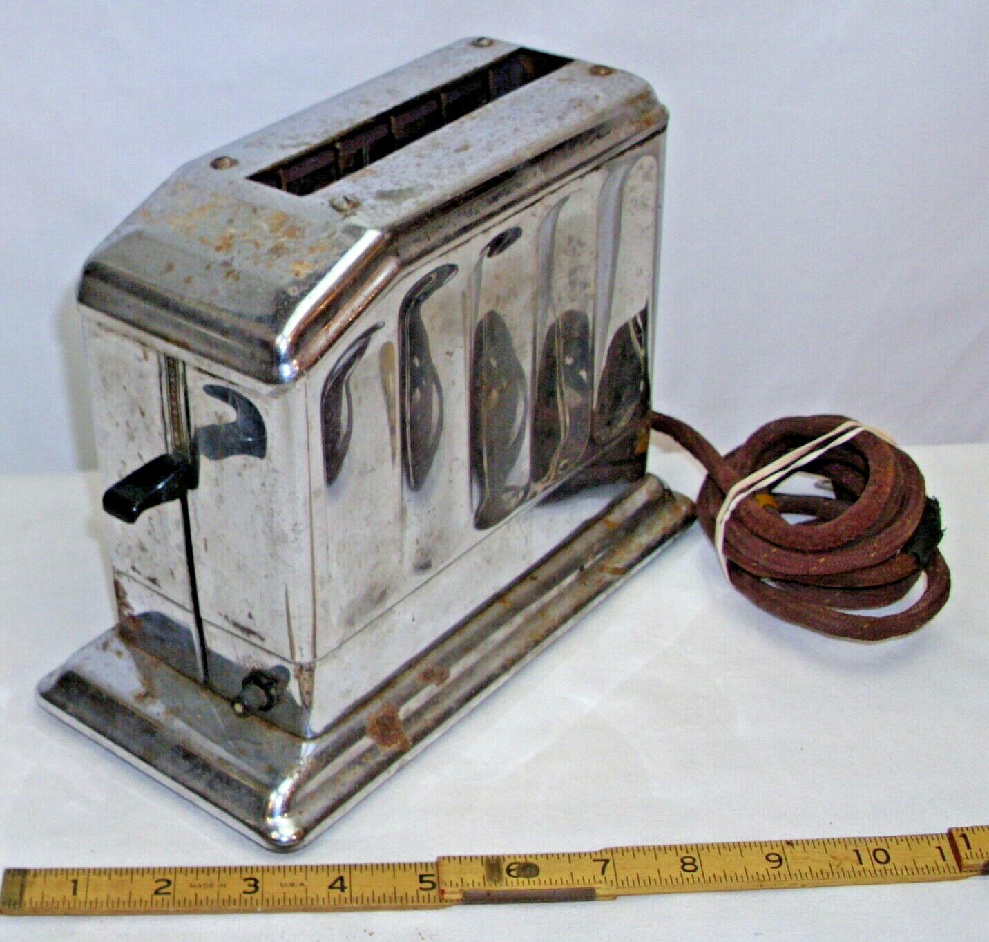 TOASTMASTER 1 SLICE POP UP TOASTER ART DECO CHROME 1940s | eBay