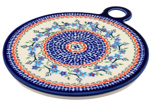 Polish Pottery Round Cutting Board 9 Inch Diameter | eBay