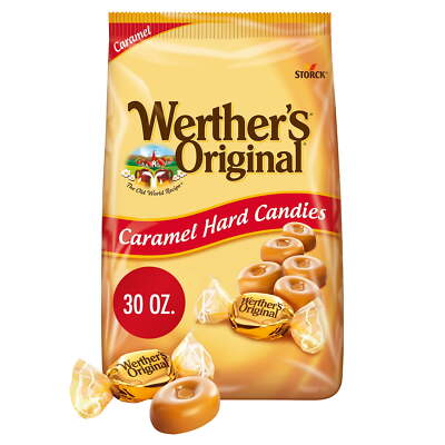 Werther's Original Hard Caramel Candy 30 Oz Individually Wrapped ...