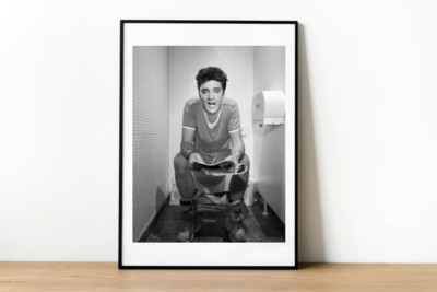 Elvis Presley on Toilet Poster Print-Funny Bathroom Art-593 | eBay