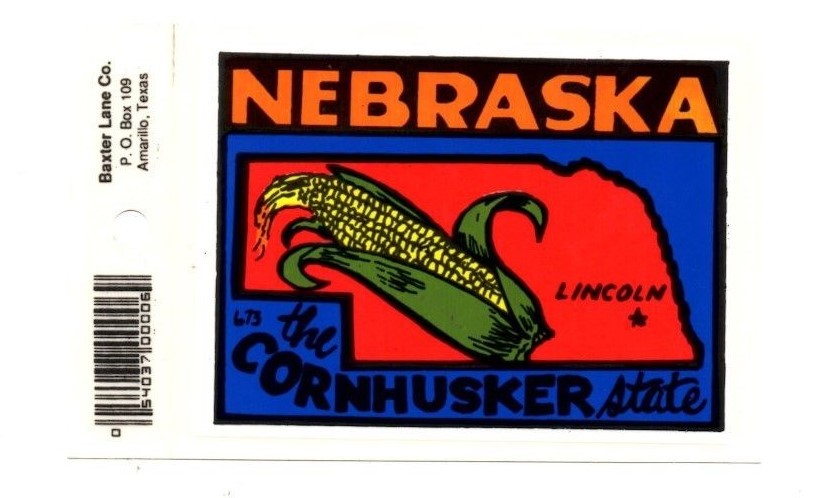 Lot of 12 Nebraska Cornhusker State Luggage Decals Stickers - New ...