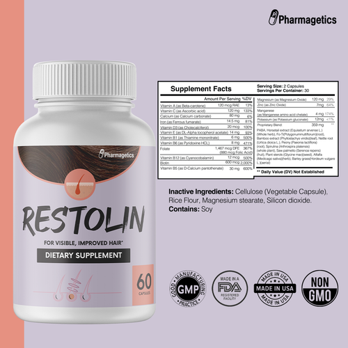 6 Bottles Restolin Hair Skin and Nails Supplement 60 Capsules x 6 | eBay