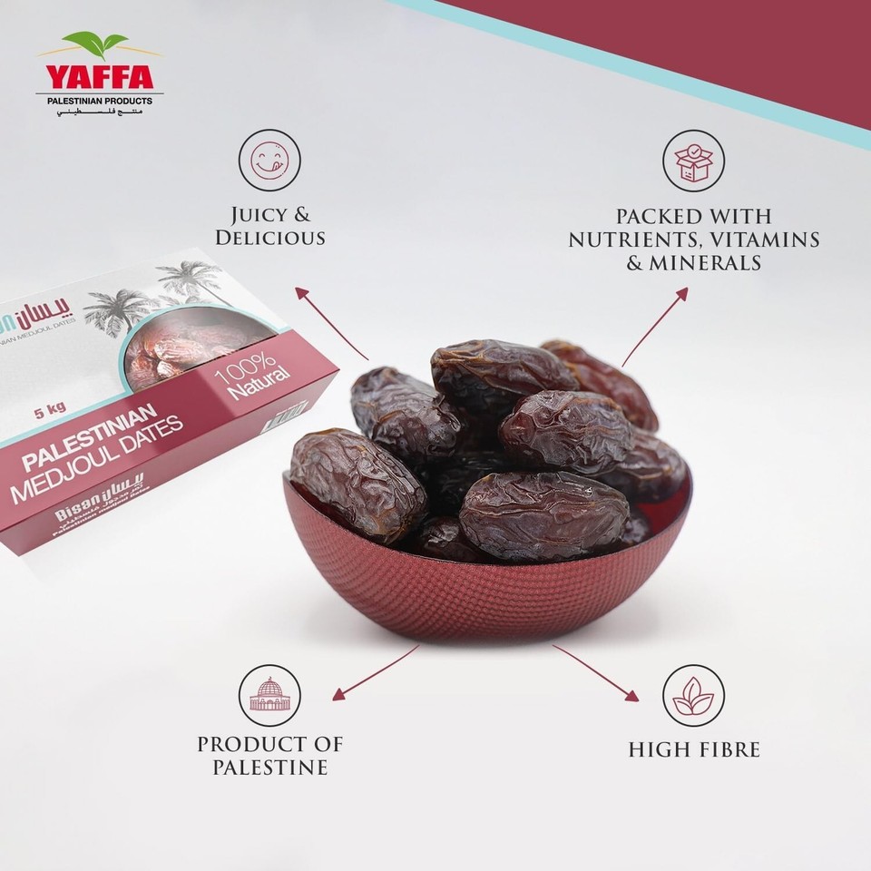 Palestinian MEDJOUL Dates - Al-Rayyan (Mix) 5KG DELICIOUS - FREE ...