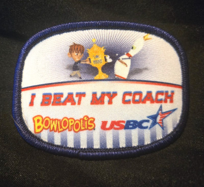 USBC Bowlopolis “I Beat My Coach” Youth Bowling Patch | eBay
