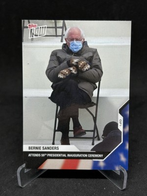 2021 Topps Now Bernie Sanders Inauguration Mittens Election Meme ...